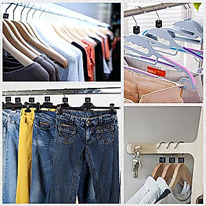 Glarks 150Pcs XXS Black Clothing Hanger Sizer Garment Markers for Clothing Organization in Shops and Closets (XXS-Black-150Pcs)