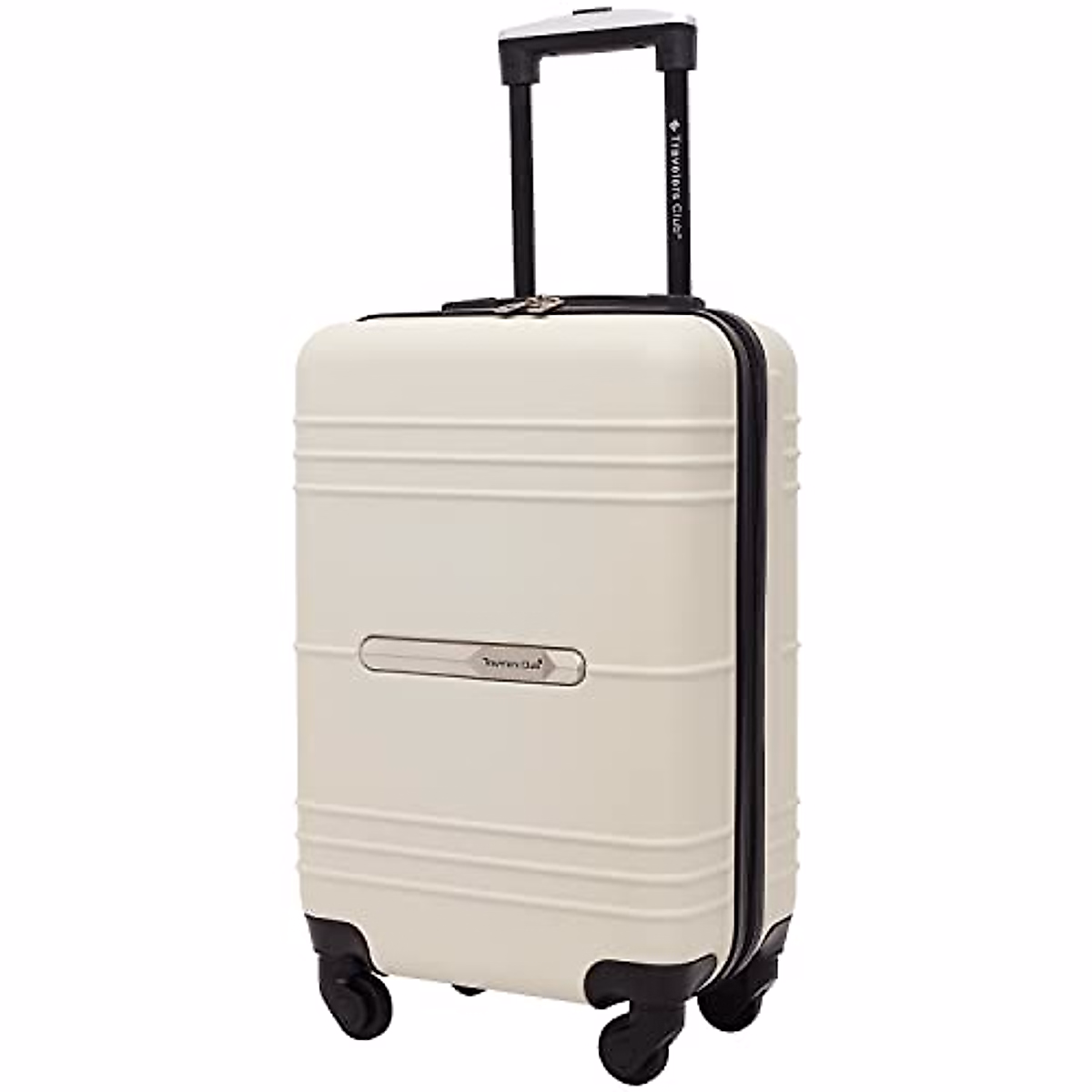 Travelers Club Richmond Spinner Luggage, Bone, Carry-On 20-Inch
