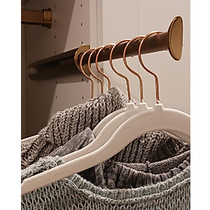 TAG Hardware Premium 11 3/4 Inch Long Pullout Closet Wardrobe Valet Rod (Matte Gold)