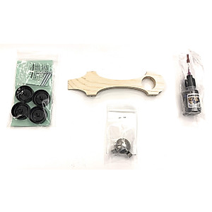 Maximum Velocity Pine Derby Car Kit | Derby Car Kit Includes Speed BSA Wheels, Axles, Graphite & Tungsten Weight | Maxinator Pinewood Car