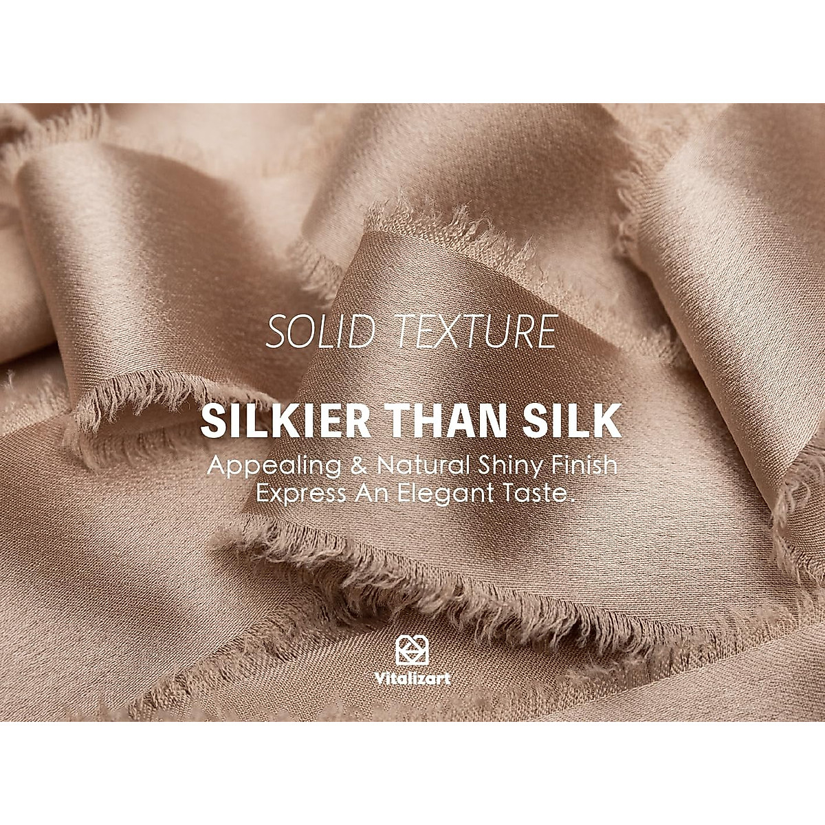 Vitalizart Silk Satin Ribbon 1 Inch x 15 Yard Wooden Spool Champagne Handmade Frayed Ribbon for Gift Wrapping Baby Shower Wedding Bridal Bouquets Holiday Decor 3 Rolls x 5 Yard