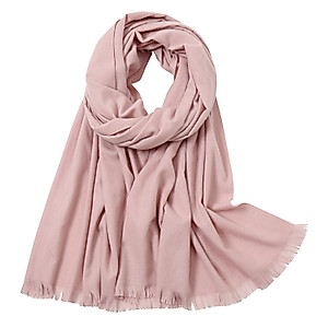 RUI VTRON Pink Scarfs for Women Pashmina Shawls and Wraps for Evening Dresses Fall Winter Scarves