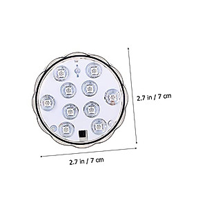 OSALADI 2 Sets Lighting LED Diving Hot Changing Submersible Underwater Aquarium Light Control Garden Aquariums Remote Pool Tub Fountain Pond Vase Fish Lamp with Decoration Base for Lights