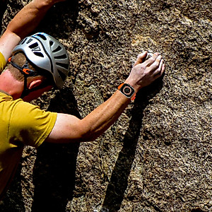 Kawoco Sport Bands Compatible with Apple Watch Ultra Band 49mm 45mm 44mm 42mm, Rugged Adjustable Breathable Braided Leather Combination Strap Men for iWatch Ultra 2 Series 9 8 7 6 5 4 3 SE Orange