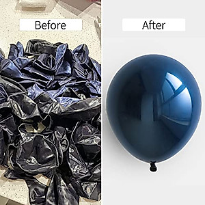 Holipardy DIY Balloon Arch & Garland kit, 159Pcs Gray Silver Metallic Party Balloon with Nightblue and 4D Silver Balloons for Wedding Birthday Baby Shower Graduations Bachelorette| Party Supplies