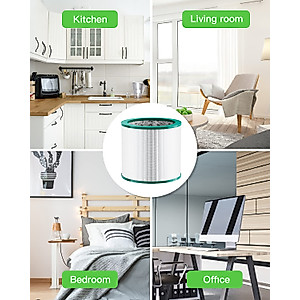 Dyson Air Purifier Filter Replacement, MORENTO Air Purifier Filter Replacement for Dyson Tower Purifier Pure Cool Link TP01, TP02, TP03, BP01, AM11, Compare to Part 968126-03 (2 Pack)