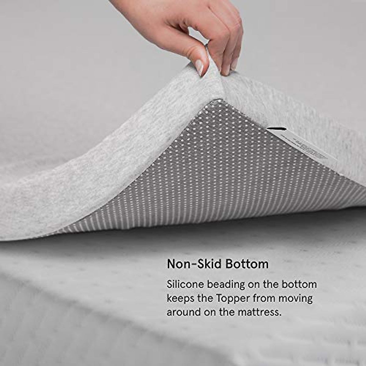 Tuft & Needle - Queen 2-Inch Breathable, Supportive Adaptive Foam Mattress Topper, CertiPUR-US, Gray