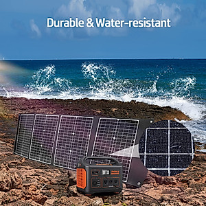PROGENY 120 Watt Portable Solar Panel for Solar Generator and USB Devices, Waterproof Foldable Solar Panel for Jackery Explorer/Flashfish/BALDR/Goal Zero/Anker Power Stations
