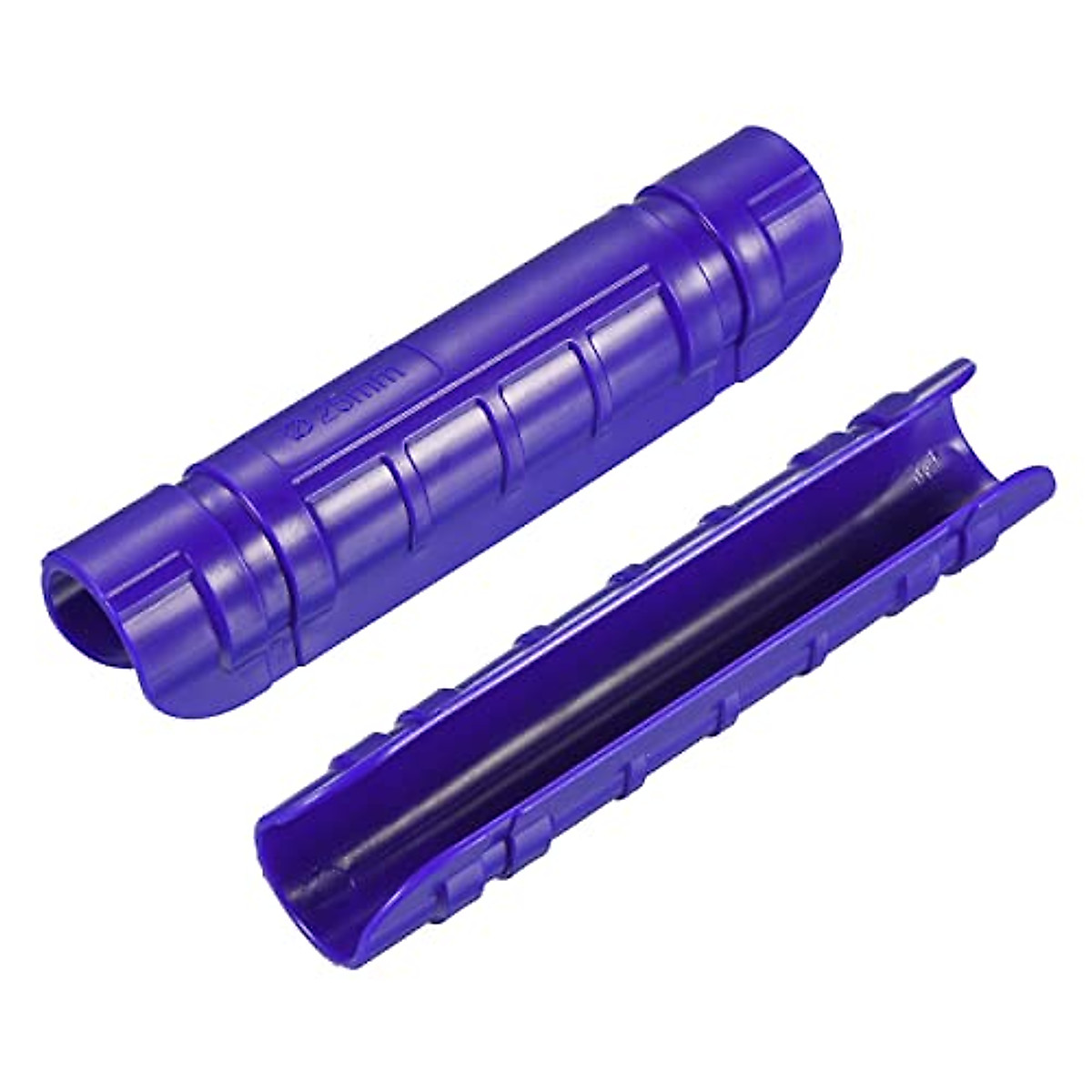 MECCANIXITY Greenhouse Frame Pipe Clamp 25mm Inner Dia Plastic Film Tube Clip Connector for Garden Sunshade Net Fixed Dark Blue Pack of 20