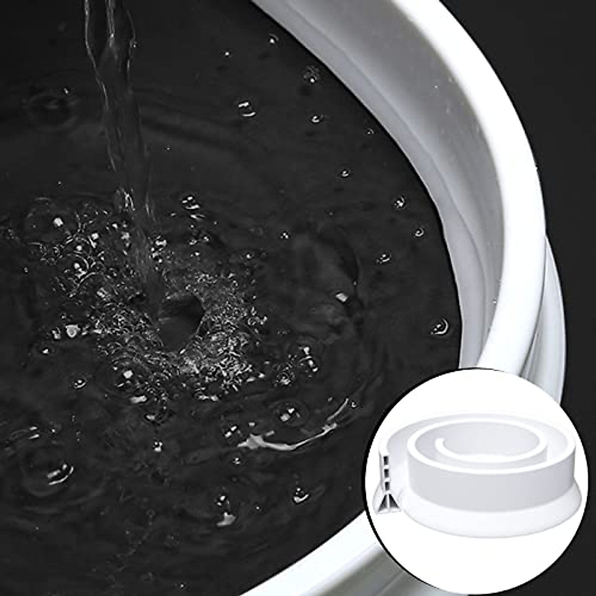 3" High Shower Threshold Water Dam 39 IN Collapsible Shower Water Splash Guard for Curbless Shower Threshold Barrier Water Stopper for Wet and Dry Separation Bathroom and Kitchen (White)