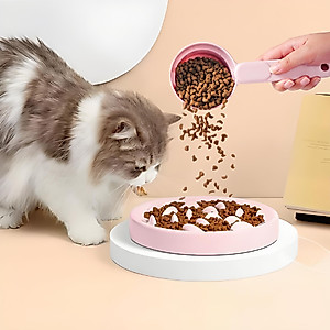 Joyinjojo Dog Food Scoop 1 Cup 1/2 Cup - 2 Pack Melamine Dog Food Measuring Cup, Pet Food Scoop for Dog Cat...Comfortable Long Handle for Easy to Scoop Food