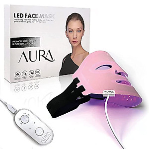 AURA Light Therapy Mask - Soft and Light-Weight - Latest 4 Colors LED Face Mask Light Therapy to Address Different Skin Care Needs - Beauty & Personal Care at the Comfort of Your Home