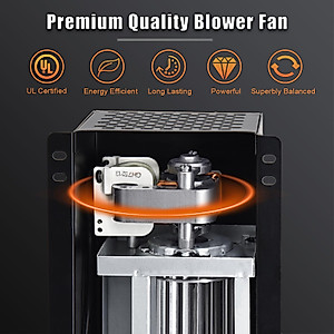 Criditpid S31105 Speed Variable Blower 110V ~ 120V for GHP Group, Monessen/Majestic (MHSC Brands), Majestic Dutchwest Windsor, CFM US Century Plate Steel Freestanding Wood Stove Fireplace Fan.