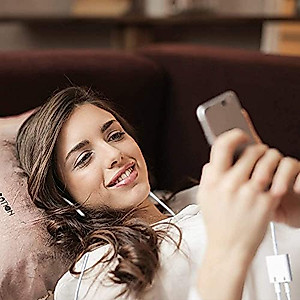 [Apple MFi Certified] 2 Pack Headphone Adapter for iPhone, Lightning to 3.5mm Aux Audio Jack +Fast Charger Dongle Splitter, Compatible with 14/13/12/SE/11/Xs/XR/X/8 7 Support All iOS + Volume Control