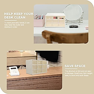 HEALLILY Mini Plastic Drawer Organizer Jewelry Box Display Case Storage Cabinet for DIY Crafts Office Supplies Fishing Tackle Earring Rings Necklaces Bracelets