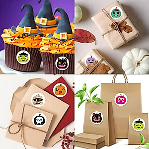 500 PCS Halloween Stickers 2023 New Pumpkin Stickers Ghost Skull Witche Cat Stickers Foam Aesthetic Stickers Water Bottle Stickers Party Decorations Happy Halloween Label Stickers for Kids