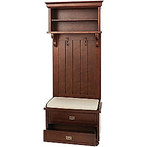 Home Decorators Collection Vernon Hall Tree, Single, Smokey Brown