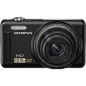 Olympus VR-320 14 MP Digital Camera with 12.5x Optical Zoom and 3" LCD (Black) (Old Model)