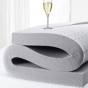 Maxzzz 3 Inch Mattress Topper Full,Gel Memory Foam Mattress Topper Double Bed Topper for Soft & Cooling Sleep, Pressure Relieve, CertiPUR-US Certified