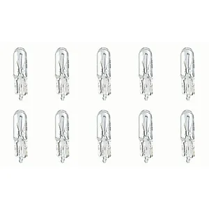 CEC Industries #86 Bulbs, 6.3 V, 1.26 W, W2.1x4.9d Base, T-1.75 Shape (Box of 10)