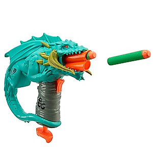 NERF Dungeons & Dragons Rakor Blaster, 4 Elite 2.0 Darts, Kids Outdoor Games, D&D Blaster Toys for Ages 8 & Up