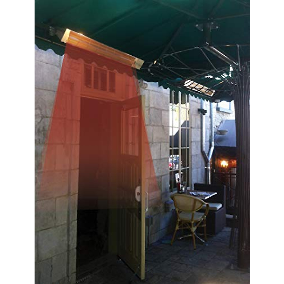 Fostoria TPI Corporation, OCH-46-120V-CE, OCH Quartz Tube Electric Indoor/Outdoor Infrared Heater, 48in lg., Steel, 120 Volts, 1500-Watts, Includes Cord and Plug, Powder Coated Brown,46" x 6" x 6.5"