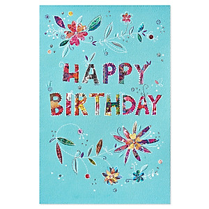 American Greetings Birthday Card for Her (Floral Happy Birthday)