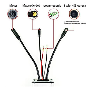 VGEBY Electric Bicycle Controller Kit, 26in Wheel Motor 48V 1000W Conversion Kit with for KT‑LCD3 Display Electric Bicycle Modification Accessories Supplies