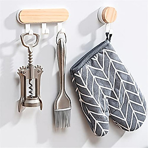 MYXP Rustic Coat Rack Wall Mounted Coat Hook with 2 Hooks for Your Bathroom Kitchen to Hang Coat Clothes Hat Purse Bag Towel Robes White