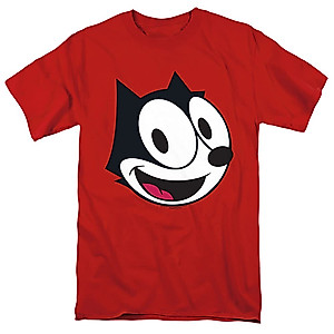 Felix The Cat Head Unisex Adult T Shirt, Head, Large