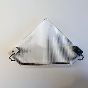 LOPSUM Versatile Acrylic Towel Shelf – 10-Year Warranty Corner Shower Caddy with Easy Installation, Large Capacity, and Triangular Storage Rack for a Clutter-Free Experience, Gun Grey