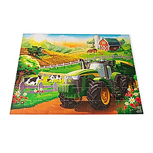 John Deere Farm Kids Puzzle - Kids and Toddler Puzzle with Large Durable Pieces - Toddler Learning Toys for Early Childhood Development - Kids Puzzles - 70 Piece - Puzzle for Kids Ages 4 and Up