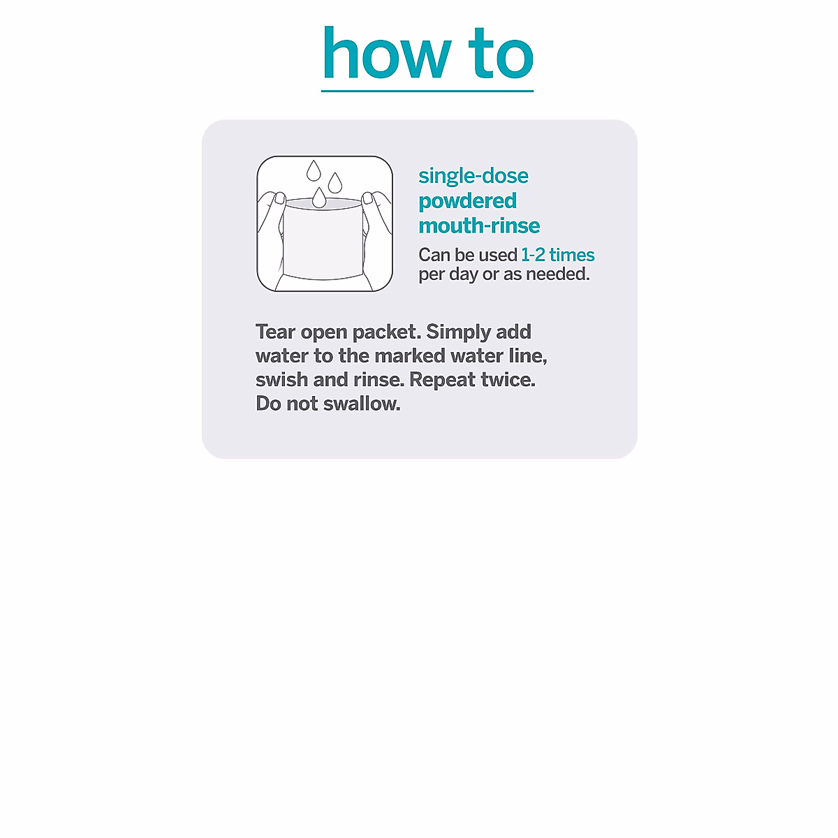 Supersmile Powdered Mouth Rinse, 60 Count, 0.06 oz