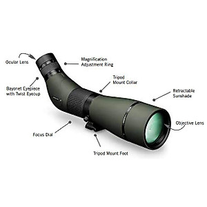 Vortex Optics Viper HD Spotting Scope 20-60x85 Straight,Green