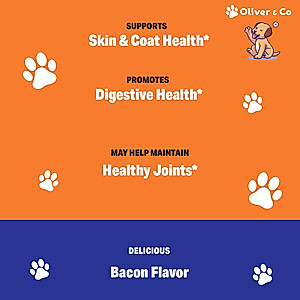 Collagen for Dogs - Dog Collagen - Liquid Collagen for Dogs - Itch Relief for Dogs - Dog Liquid Collagen - Liquid Collagen Dogs - Collagen Supplement for Dogs - Collagen Dogs - 1 fl oz - Bacon Flavor