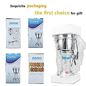 Greatrue Electric Grain Mill Grinder Spice Grinder Flour Mill Wheat Cereals Herb Pulverizer for Kitchen,150g High Speed Dry Spice Grinder Machine