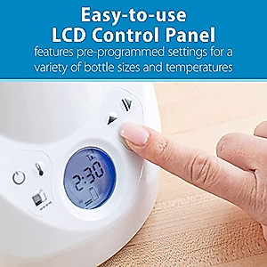 Dr. Brown’s Deluxe Baby Bottle Warmer and Sterilizer, for Baby Bottles and Baby Food Jars with Anti-Colic Options+ Narrow Baby Bottles 4 oz/120 mL, with Level 1 Slow Flow Nipple, 4 Pack, 0m+