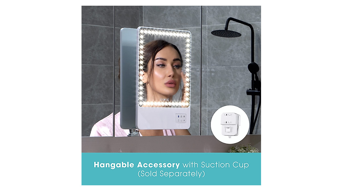 Glamcor Riki Skinny Smart Vanity Mirror with HD LEDs & Bluetooth