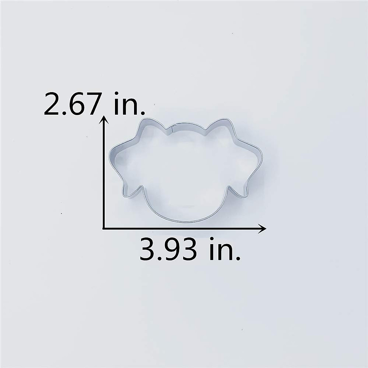 LILIAO Dog Face Cookie Cutter for Homemade Dog Biscuit Treats - 4 x 2.7 inches - Stainless Steel