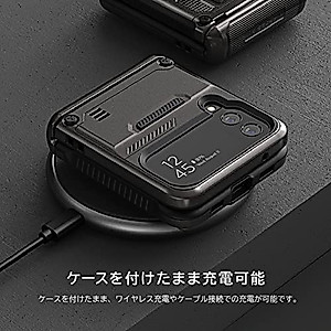 VRS DESIGN Terra Guard Active for Galaxy Z Flip 4 5G (2022), Premium Durable Semi-Auto Hinge Protective Case with Multi-Clip
