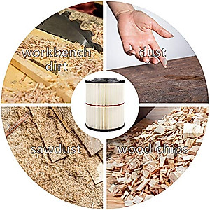 A-KARCK Replacement Filter for Craftsman Vacuum 9-17816 2Pack, Red Stripe Cartridge Filter for Replaces Part 17816