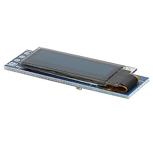 0.91in OLED LCD Display Module IIC I2C Serial OLED Full Color White/Blue LCD Module 128 x 32 for AVR PIC STM32(Blue)