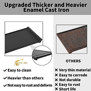 SBPGD Griddle Replacement Parts for Viking Range Parts VDSC530 VDSC3654 Range Griddle for Viking Sealed Burner Ranges and More Series Viking Stove Parts Griddle Pan Outdoor Side Burner Rangetop 1 Pcs