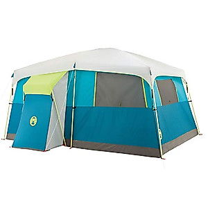 Coleman 8-Person Camping Tent with Built-in Closet | Tenaya Lake Cabin Tent with Fast Pitch Setup