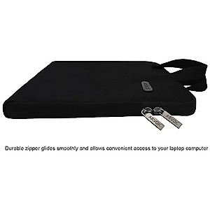ARVOK 13 13.3 14 Inch Water-resistant Canvas Fabric Laptop Sleeve With Handle&Zipper Pocket/Notebook Computer Case/Ultrabook Briefcase Carrying Bag for HP/Dell/Lenovo/Asus/Acer/Samsung, Black
