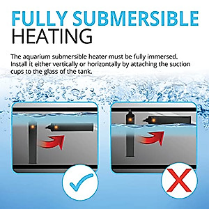 Fluval P50 Submersible Aquarium Heater for Up to 15 Gallons, 50 Watts