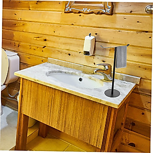 Standing Towel Holder Countertop Towel Rack Standing Towel Rack Kitchen Towel Rack Bathroom Towel Holder Bathroom Hand Towel Holder T-Shaped Storage Rack Vertical Towel Rack