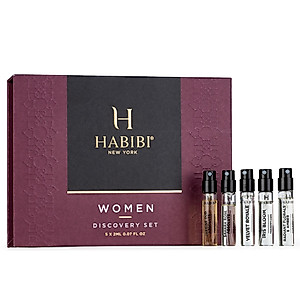 H HABIBI Women’s & Oud Collection Discovery Sample Set - Perfumes for Women, Arabian Perfume for Women, Perfume Sampler for Women, 10 Mini Sprays (2 mL Each), Made in USA