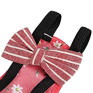 Unibell Pet Poultry Diapers Washable Portable Nappy for Goose Duck Chicken Pigeon (Red M)