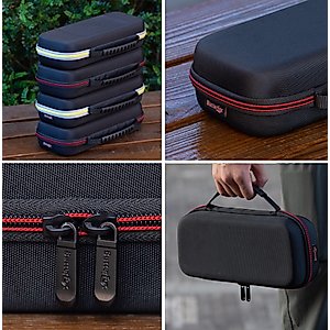 ButterFox Carrying Case for Hori Split Pad Compact, 20 Game Slot Holders (18 Physical + 2 digital), Compatible with Both Regular Switch and Swith OLED - Black